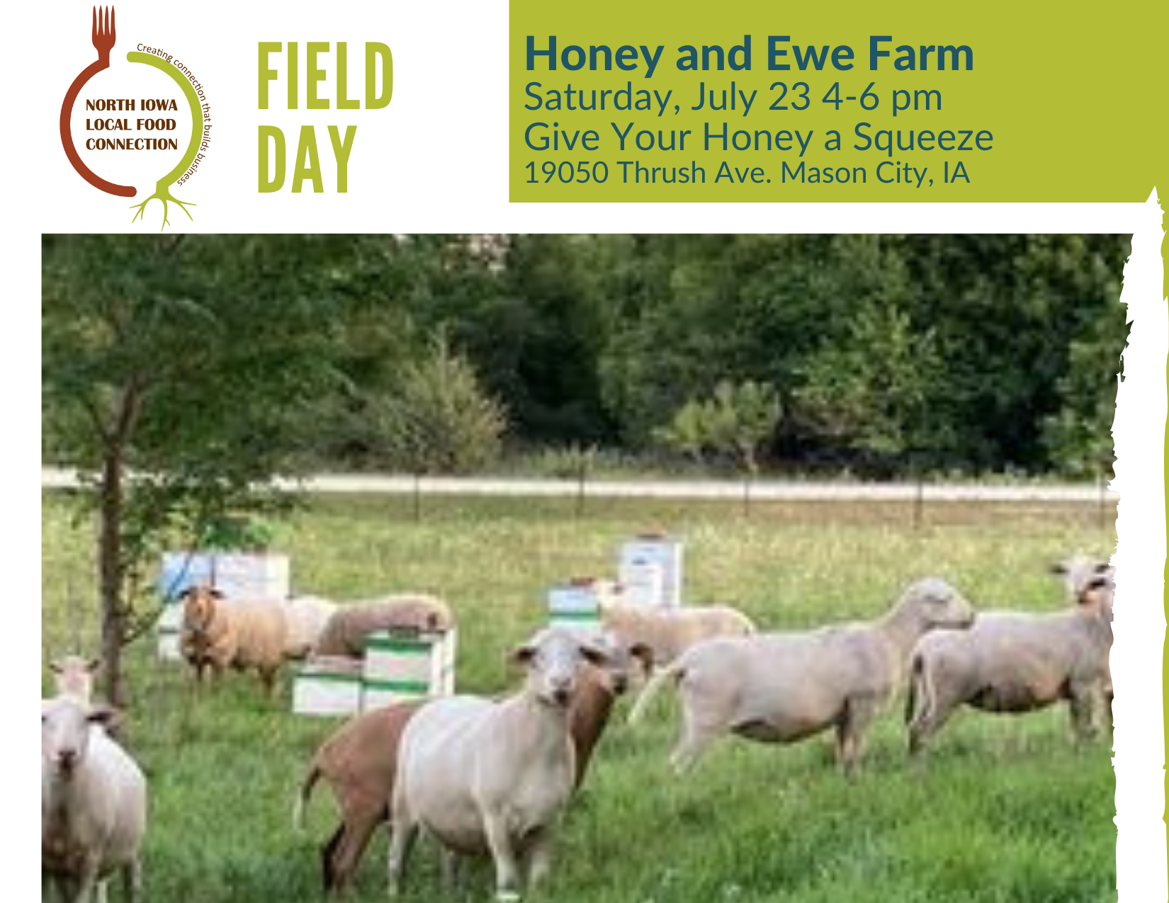 Local Foods Field Day at Honey and Ewe Farm - Healthy Harvest of North Iowa